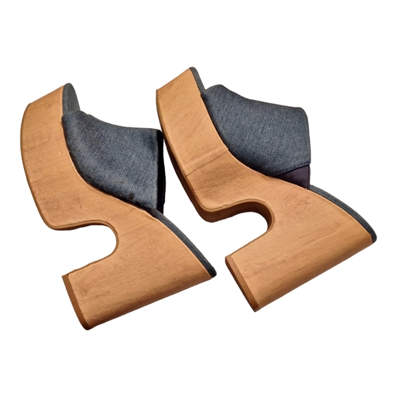Razz Matazz | Shoes | Denim Platform Slide Clogs Boho Sandals Boho ...